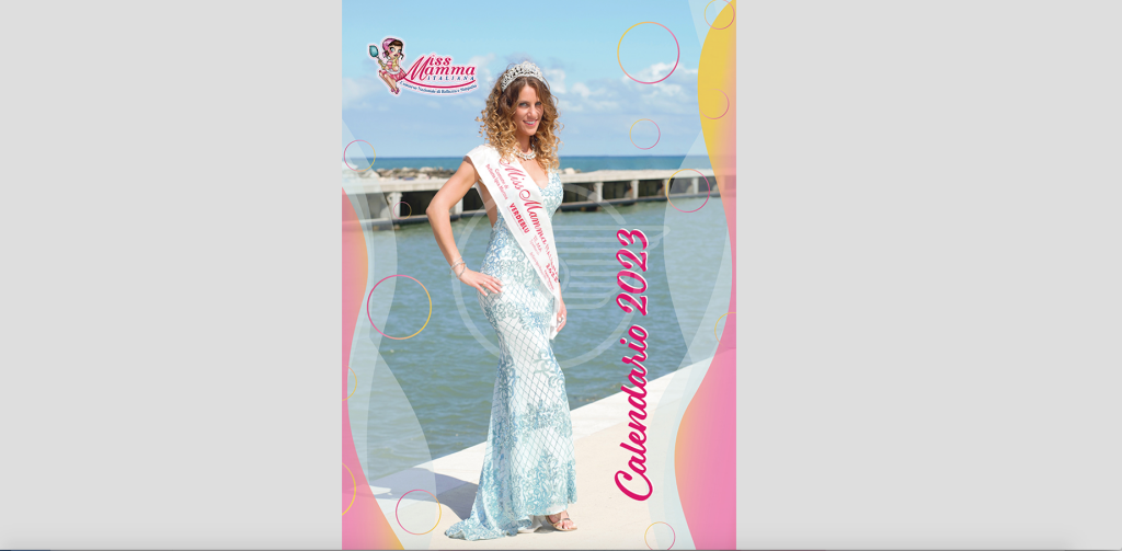 Carolina Bossi star del calendario 2023 di Miss Mamma Italiana